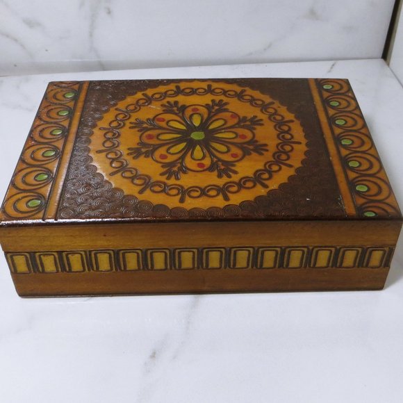 Accents | Mesmerizing Detailed Hand Carved Stained Polish Linden Wood ...